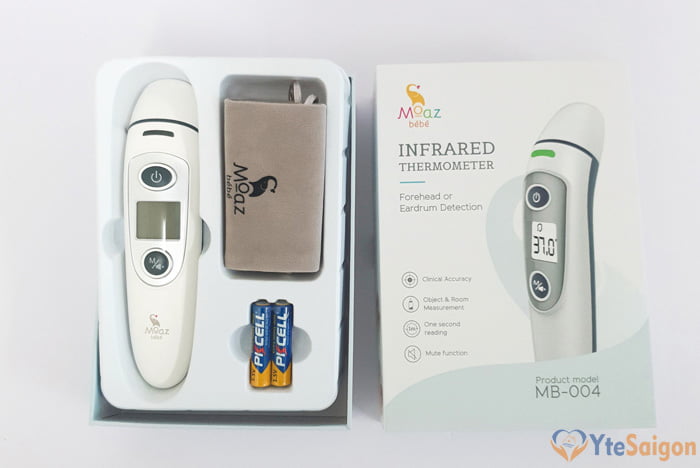Nhiệt kế hồng ngoại đo trán Moaz Bebe MB-004